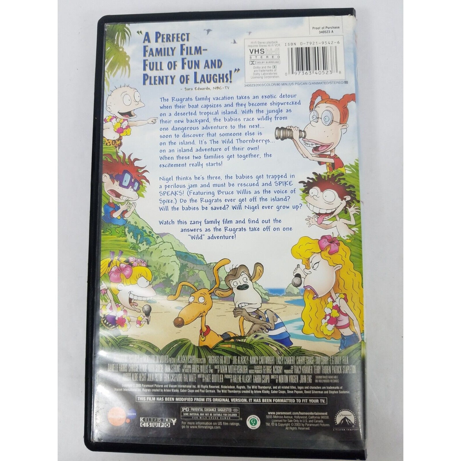 Rugrats Go Wild Vhs