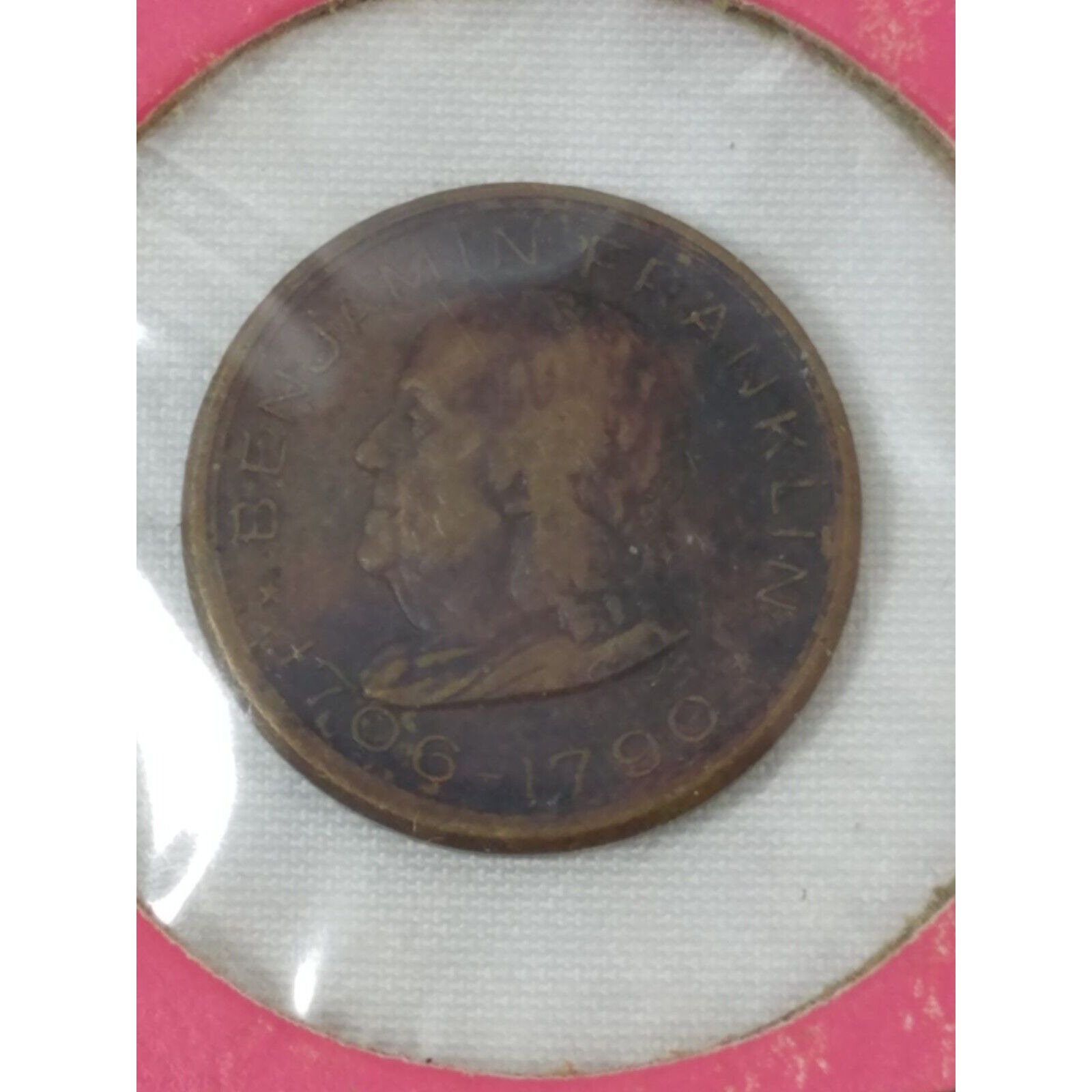 1706-1790 Benjamin Franklin Memorial Souvenir Coin/token - Etsy