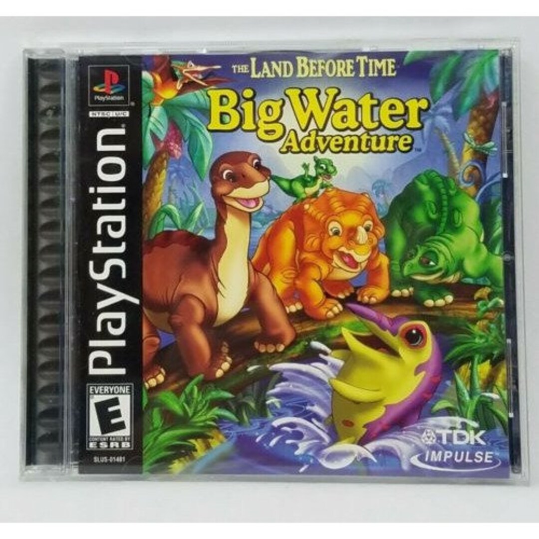 The Land Before Time Big Water Adventure Playstation 1 PS1 Black Label ...