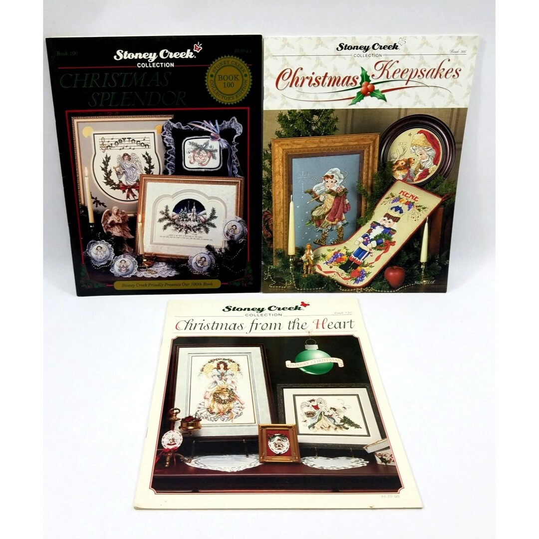 3 Stoney Creek Collection Counted Cross Stitch Patterns Christmas Angel ...