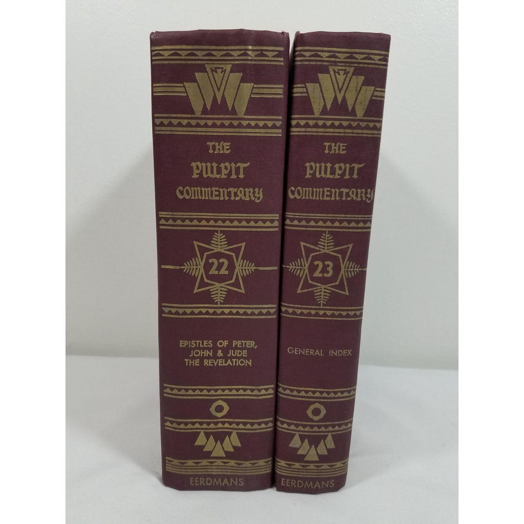 The Pulpit Bible Commentary Books 22 23 Vintage Hardcover Volumes 1962 ...