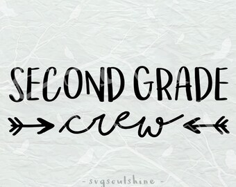 Second Grade Squad Svg File 2nd Grade Squad T Shirt Design - Etsy