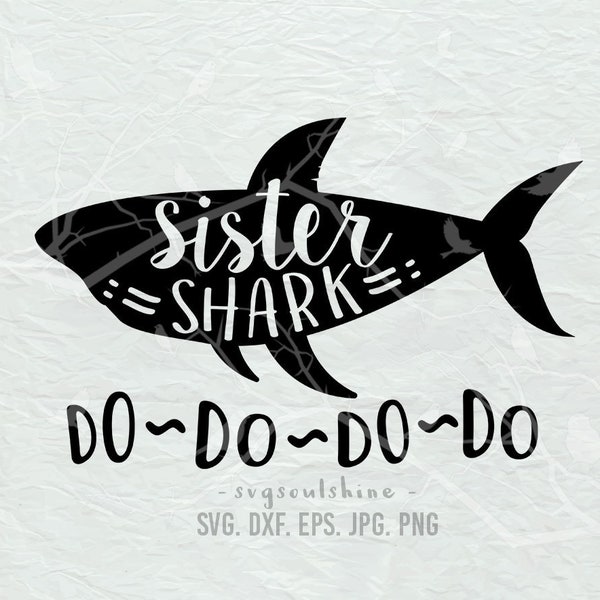 Sister Shark Printable - Etsy