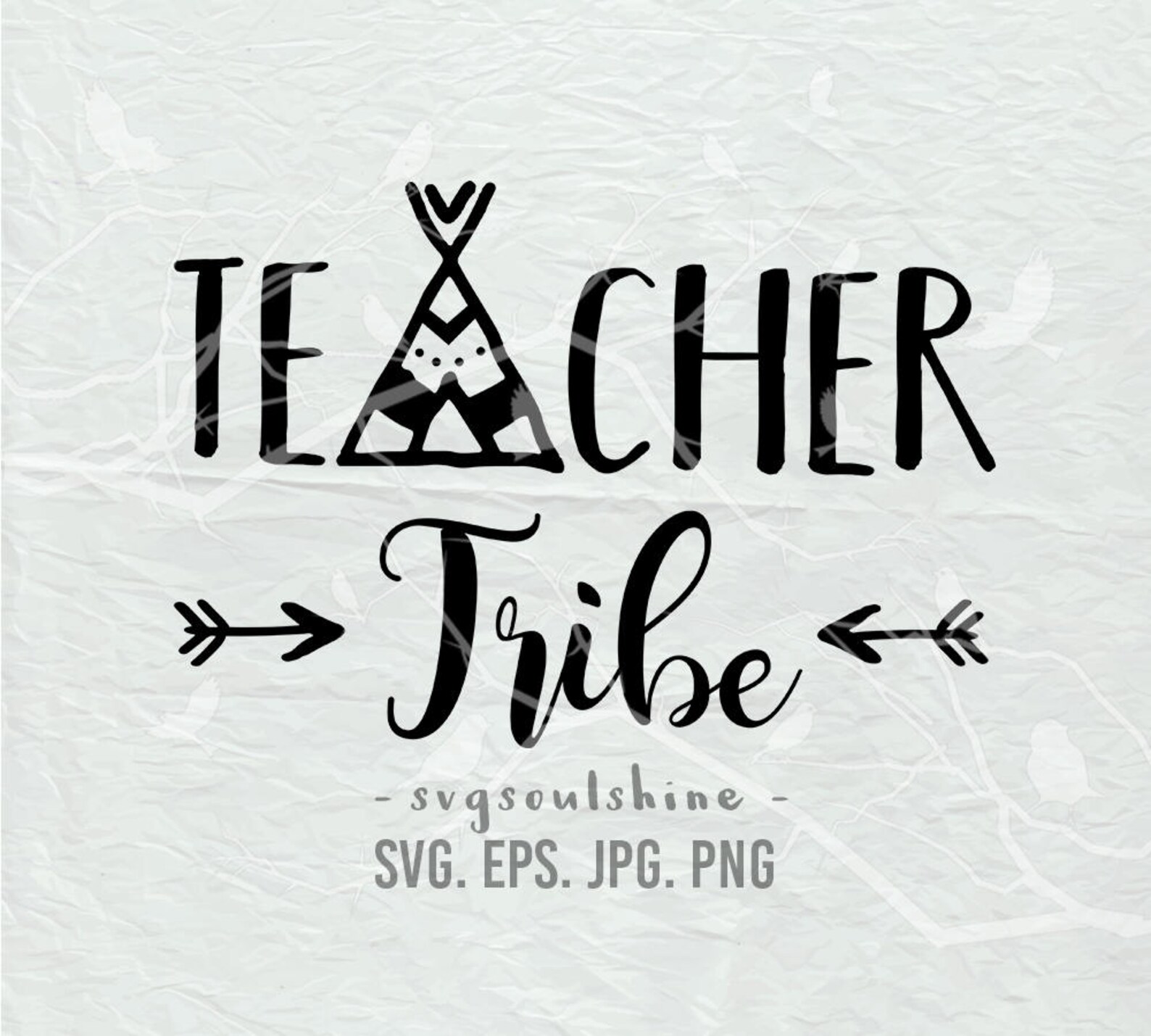 Teacher Tribe SVG File Teacher Silhouette Cut File Cricut - Etsy