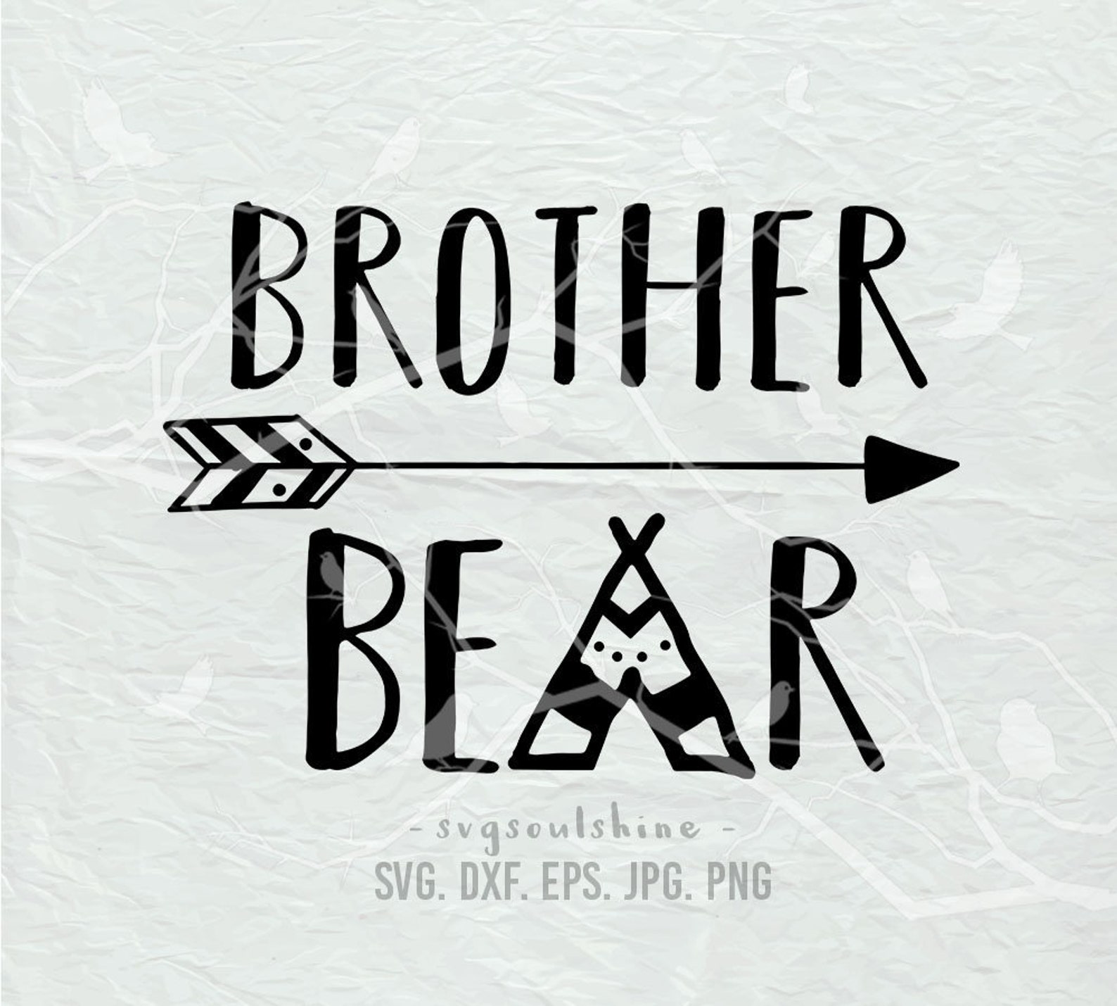 Brother Bear SVG File Bear Silhouette Cut File Cricut Clipart - Etsy
