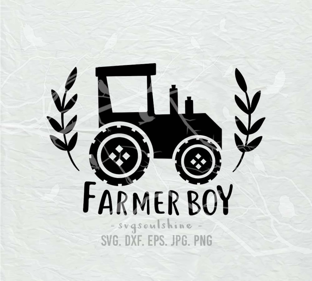 Farmer Boy SVG File Silhouette Cut File Cricut Clipart Print Template ...