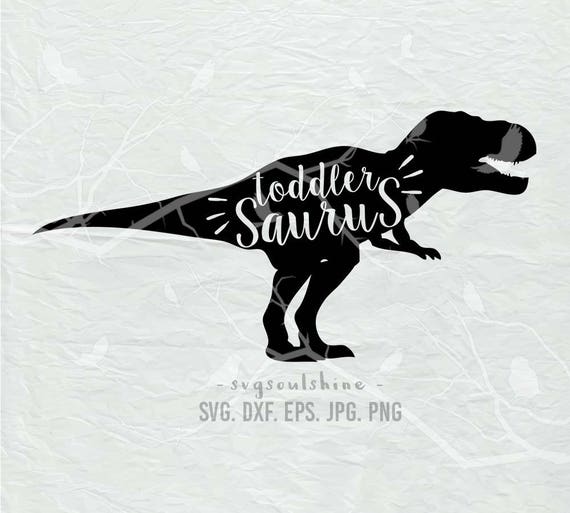 Toddler Saurus SVG dinosaur File Silhouette Cut File Cricut | Etsy