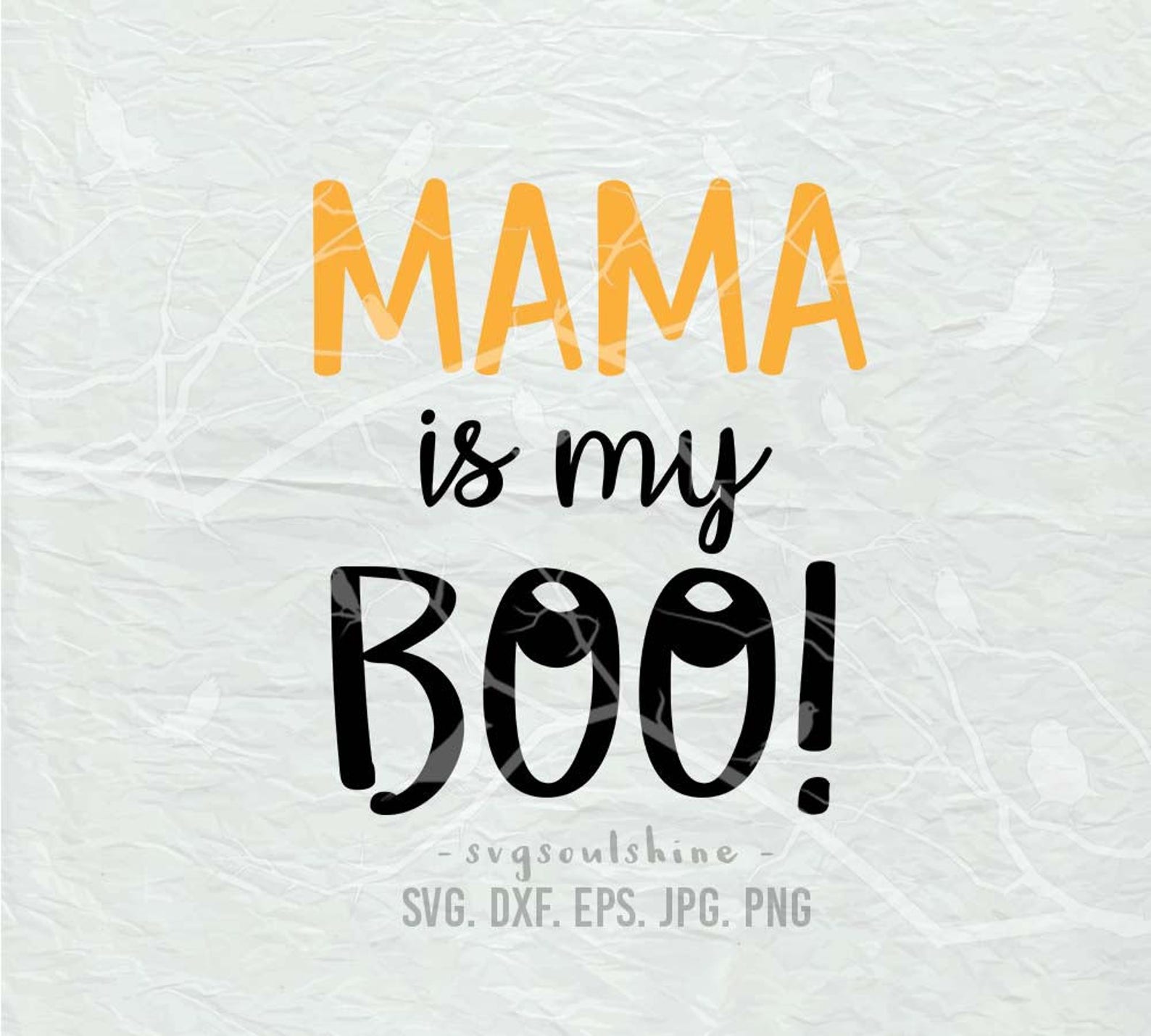 Mama is My Boo SVG File Silhouette Cutting File Cricut | Etsy