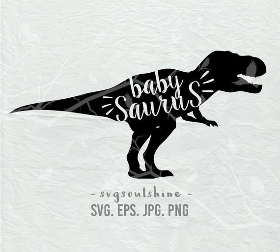 Baby Saurus SVG dinosaur Baby File Silhouette Cut File Cricut | Etsy