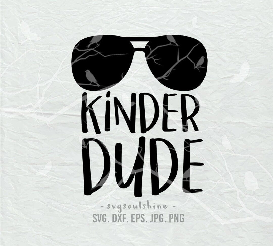 Kinder Dude SVG File Preschool Silhouette Cutting File Cricut Clipart ...