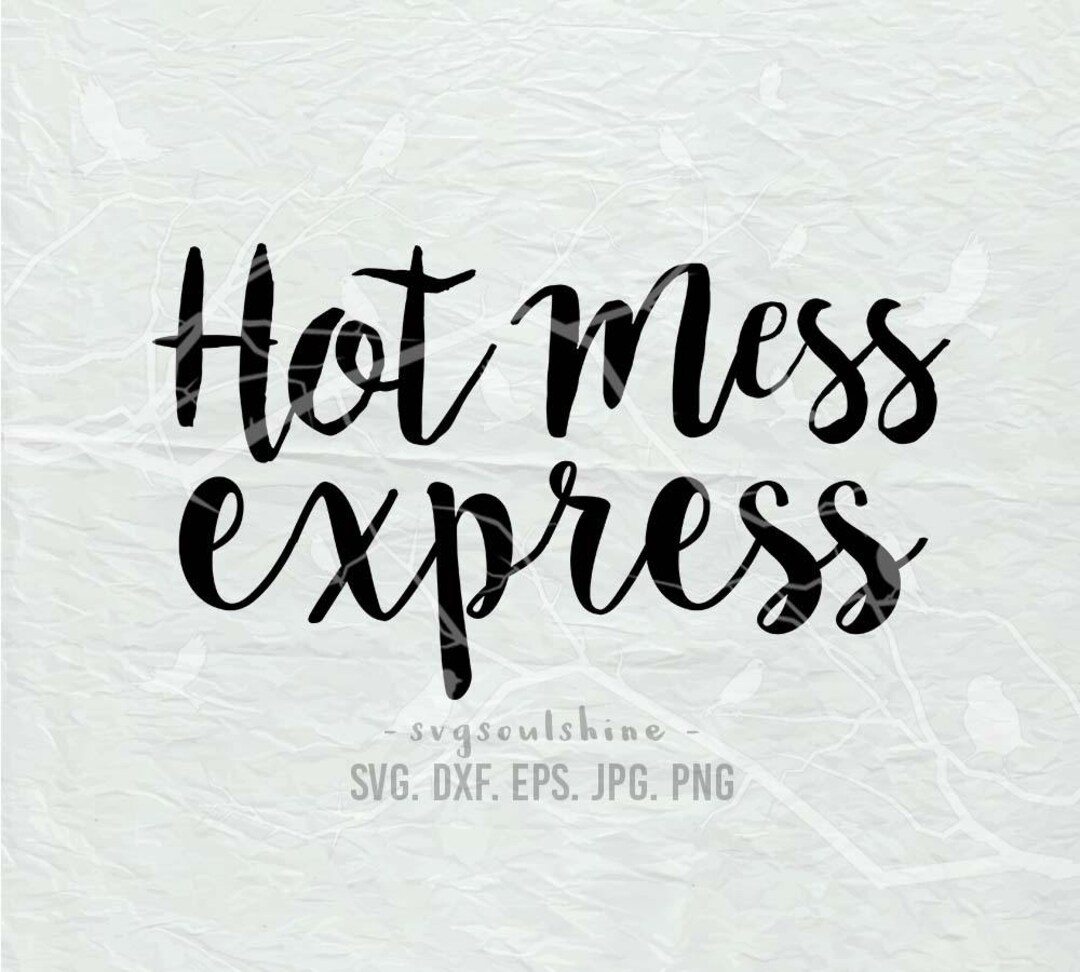 Hot Mess Express SVG File Silhouette Cut File Cricut Clipart Print ...