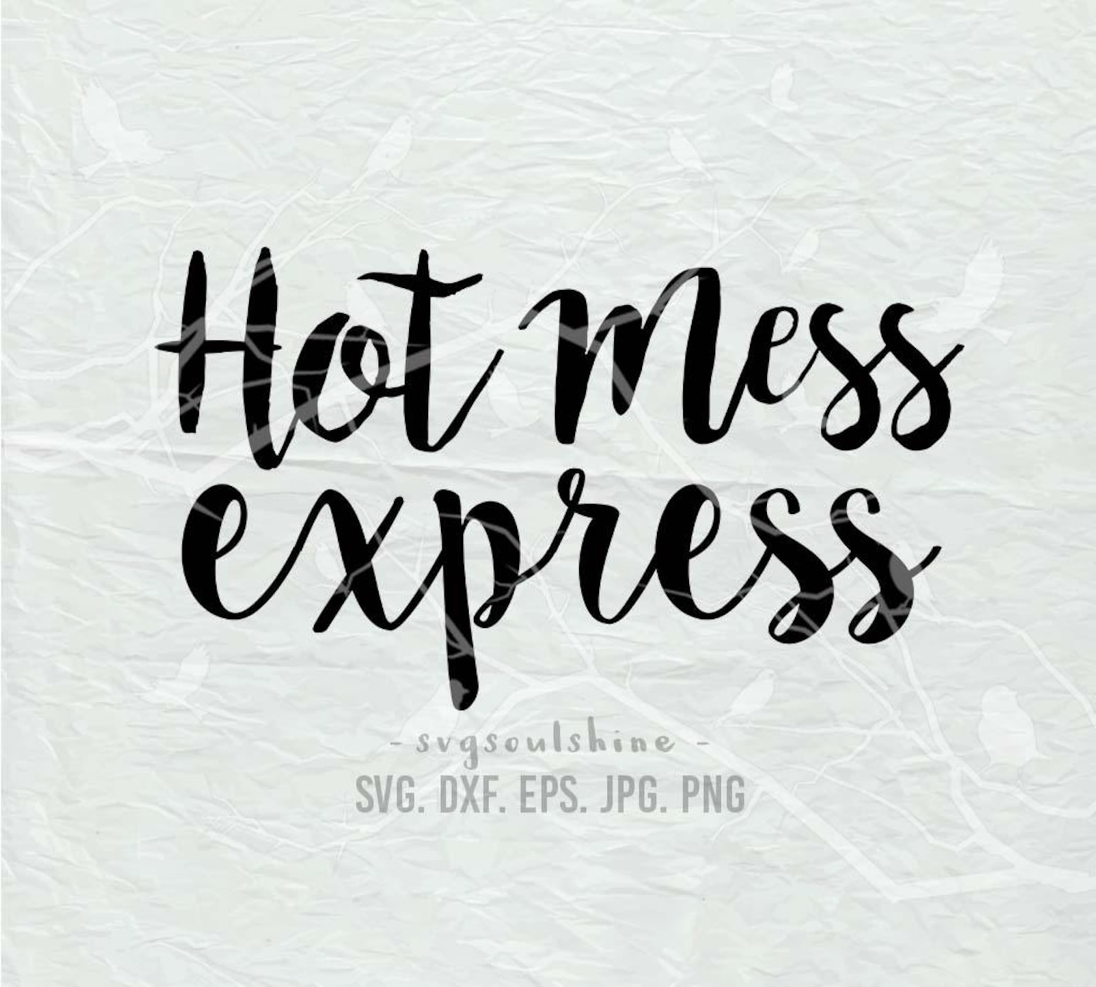 Hot Mess Express SVG File Silhouette Cut File Cricut Clipart | Etsy