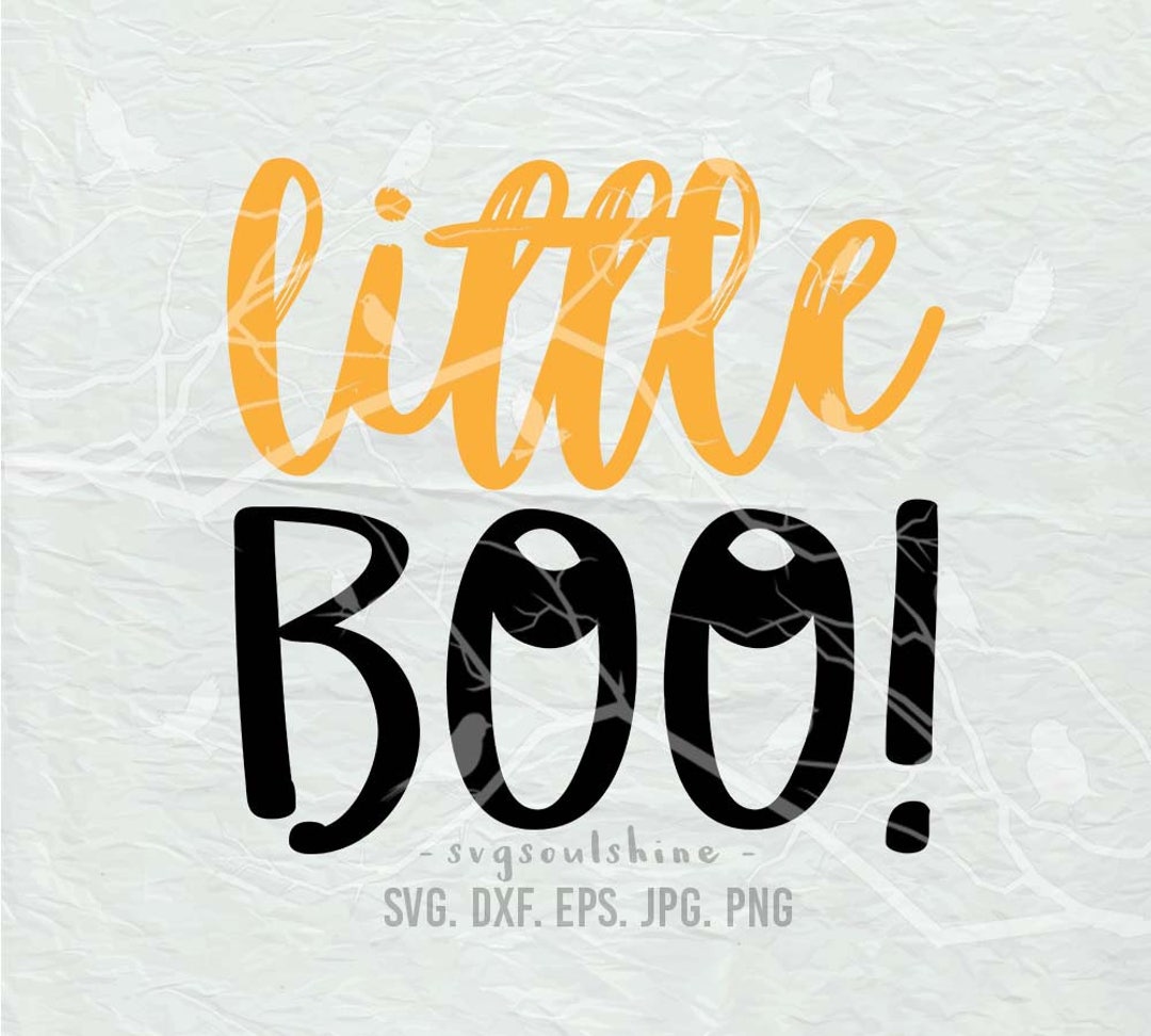 Little Boo SVG File Silhouette Cutting File Cricut Download - Etsy