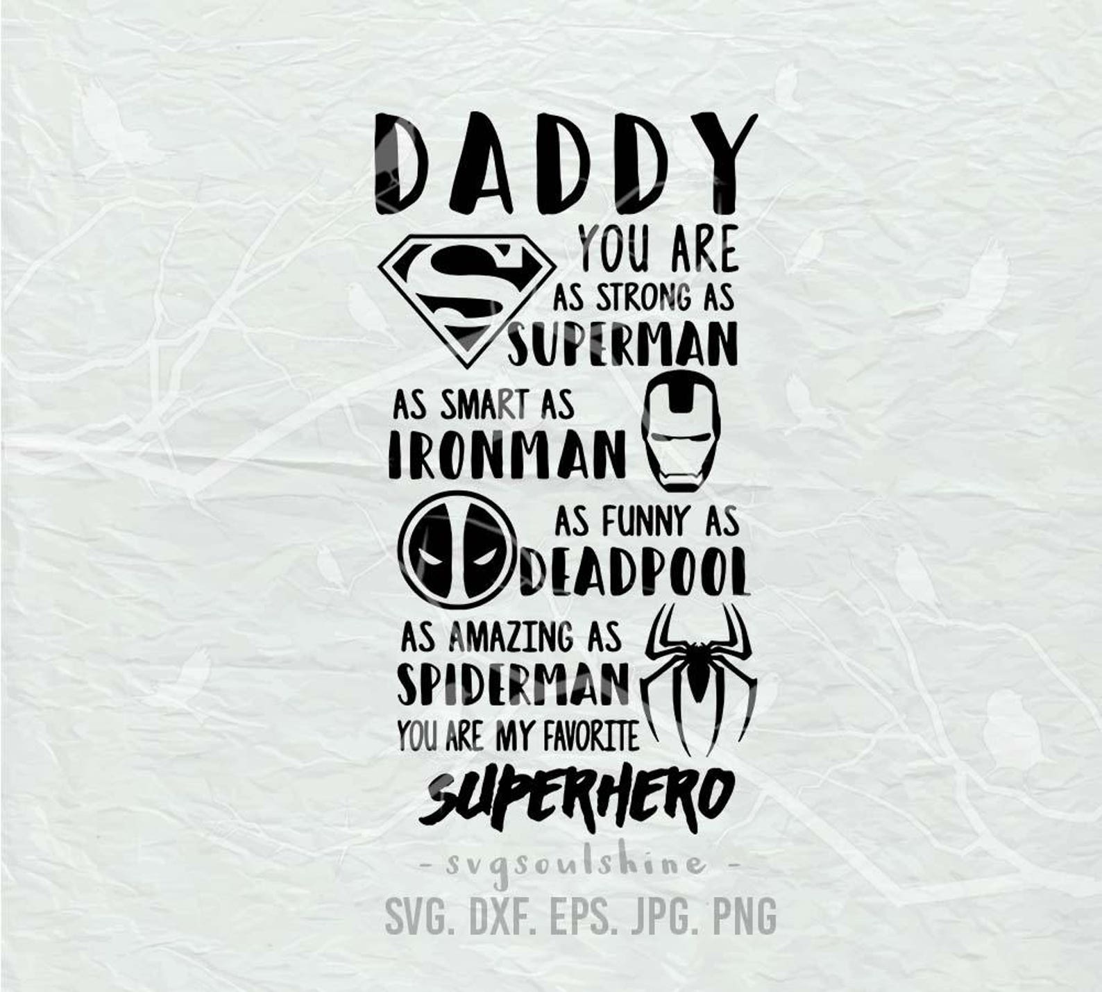 Daddy MY favorite Superhero SVG Hero Dad svg File dadlife | Etsy