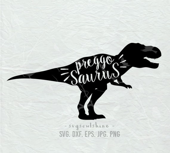 Preggo Saurussvgpregnancy Shirtpregnant Svg File Silhouette - Etsy UK