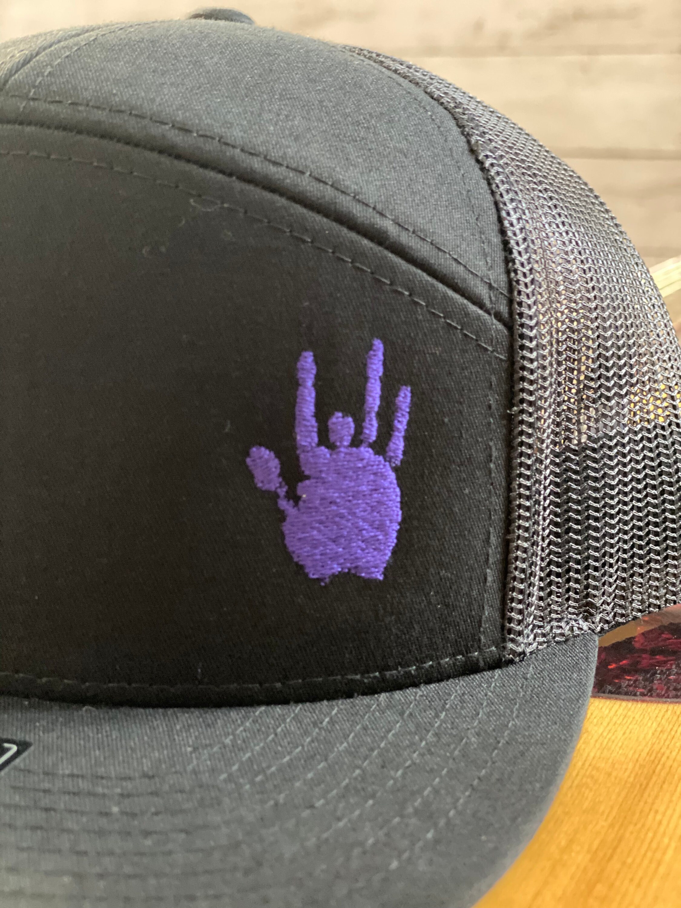 Purple Jerry Hand 7-panel Snapback Hat - Etsy