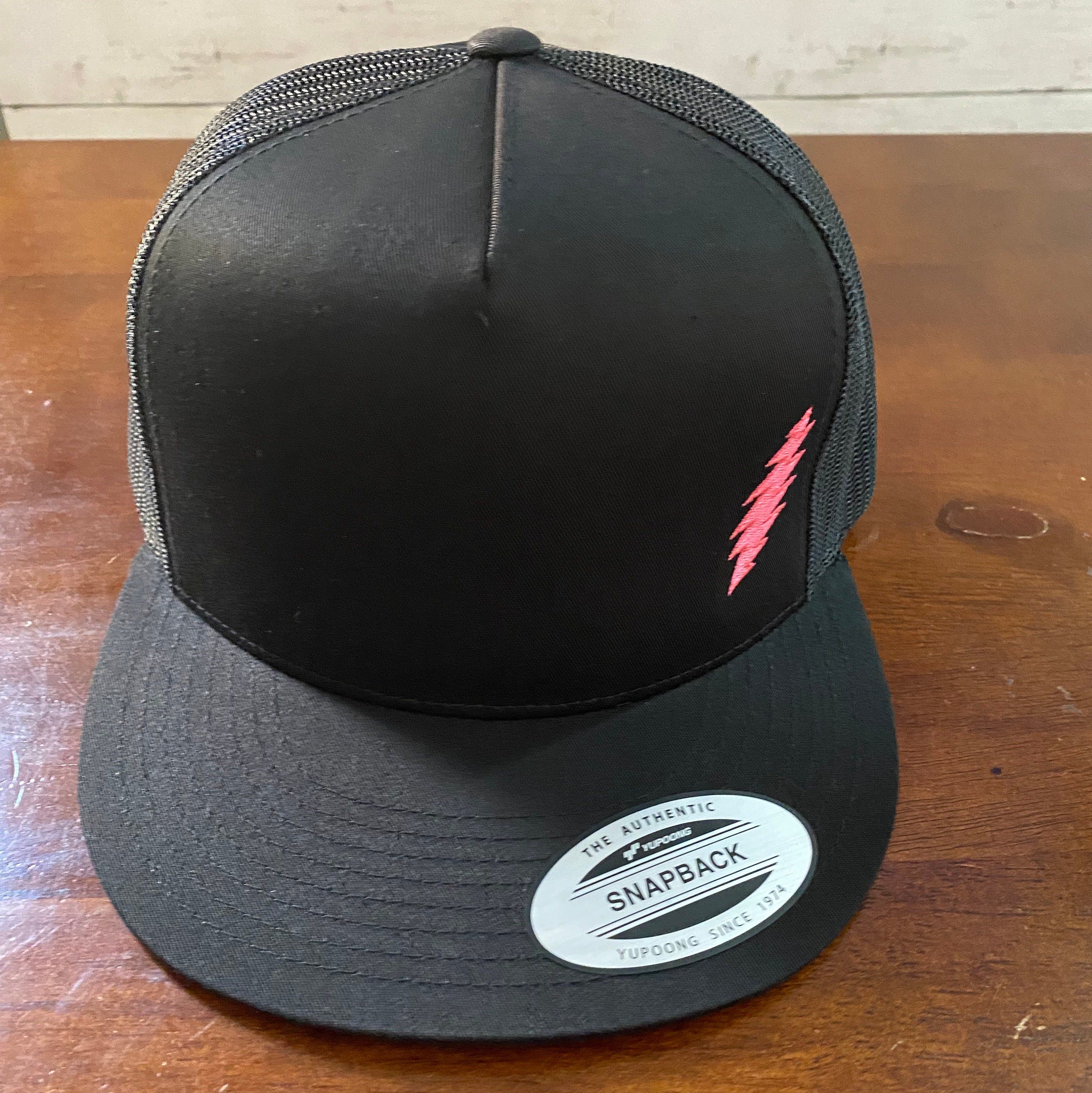 Coral Pink GD 13-point Lightning Bolt Snapback Hat Grateful Dead - Etsy UK