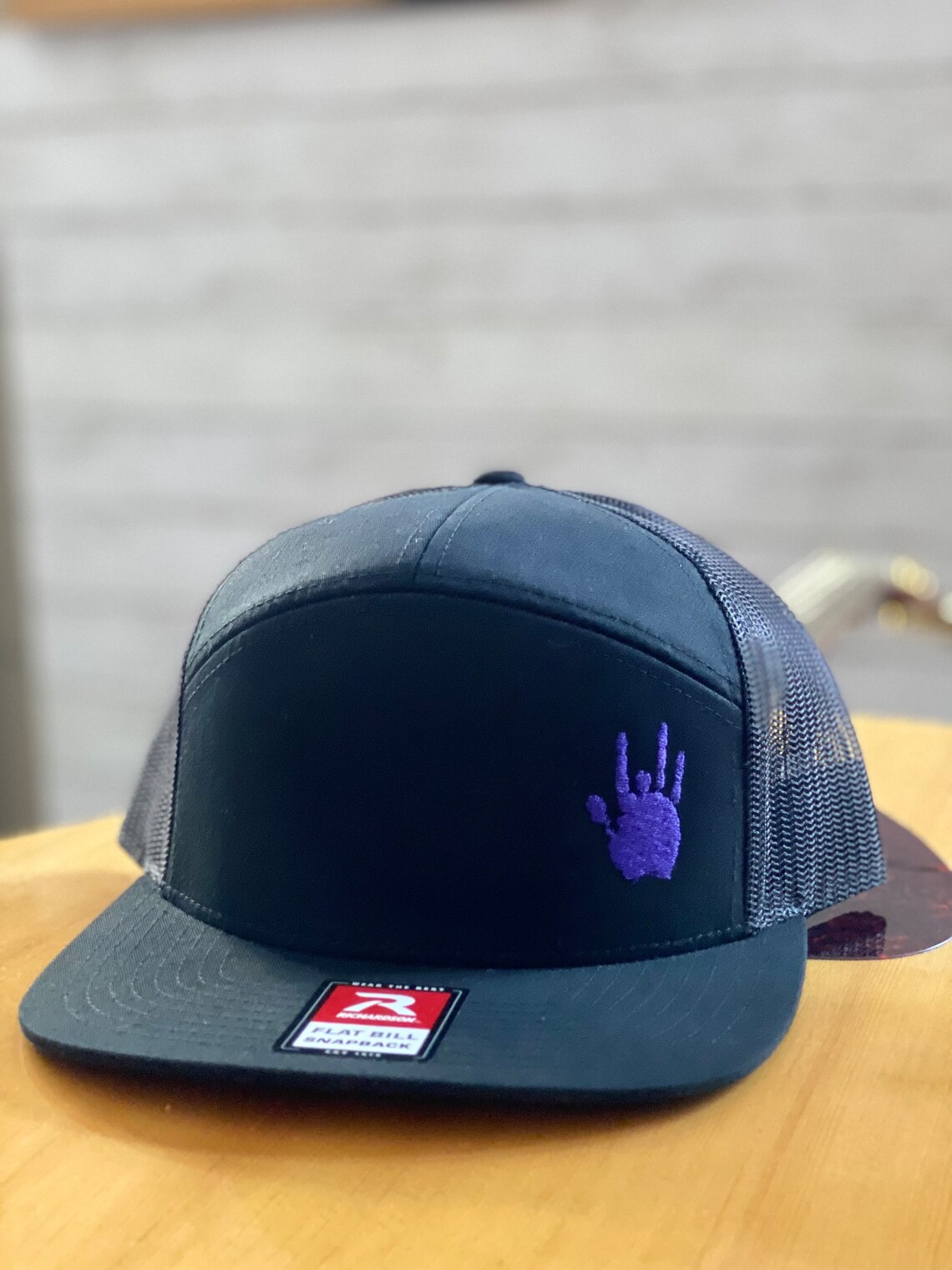 Purple Jerry Hand 7-panel Snapback Hat - Etsy