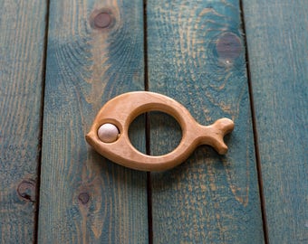 Wooden Fish Toy - Etsy
