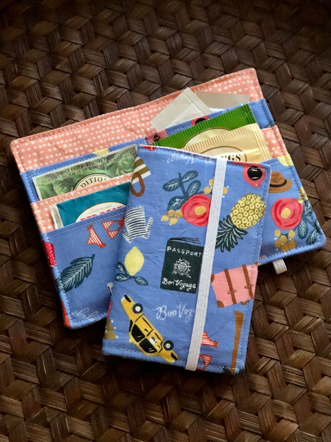 Tea Wallet Tea Lover Gift Vacation Fun Passport Travel Tea Bag Holder ...