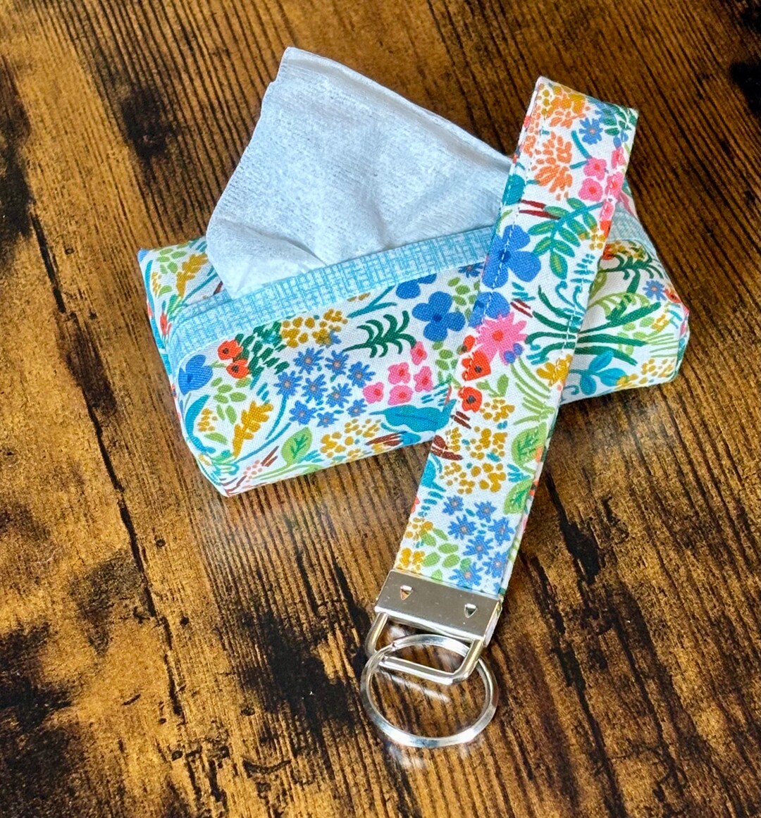 Key Fob & Pocket Tissue Holder Bundle Rifle Paper Co Meadow Cream - Etsy