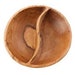 Wooden Snack Bowl, Small Wooden Bowl, Divided Wood Bowl, Wooden Bowl ...