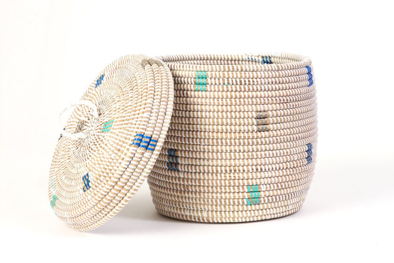 Storage Baskets Round Storage Baskets Lidded Baskets Large - Etsy