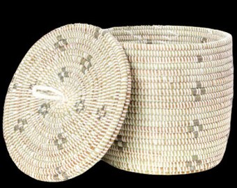 Baskets With Lids, Basket Storage, Woven Lidded Baskets, African Woven ...