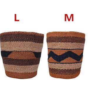 Handmade Kiondo Sisal Basket: African Woven Storage, Rustic Decor - Etsy