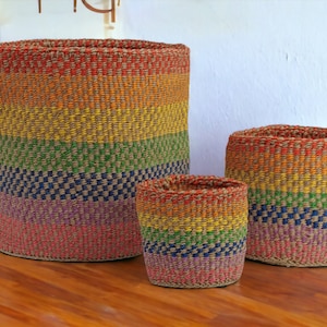 Woven Basket Planters, Decorative Woven Planter, African Baskets for ...