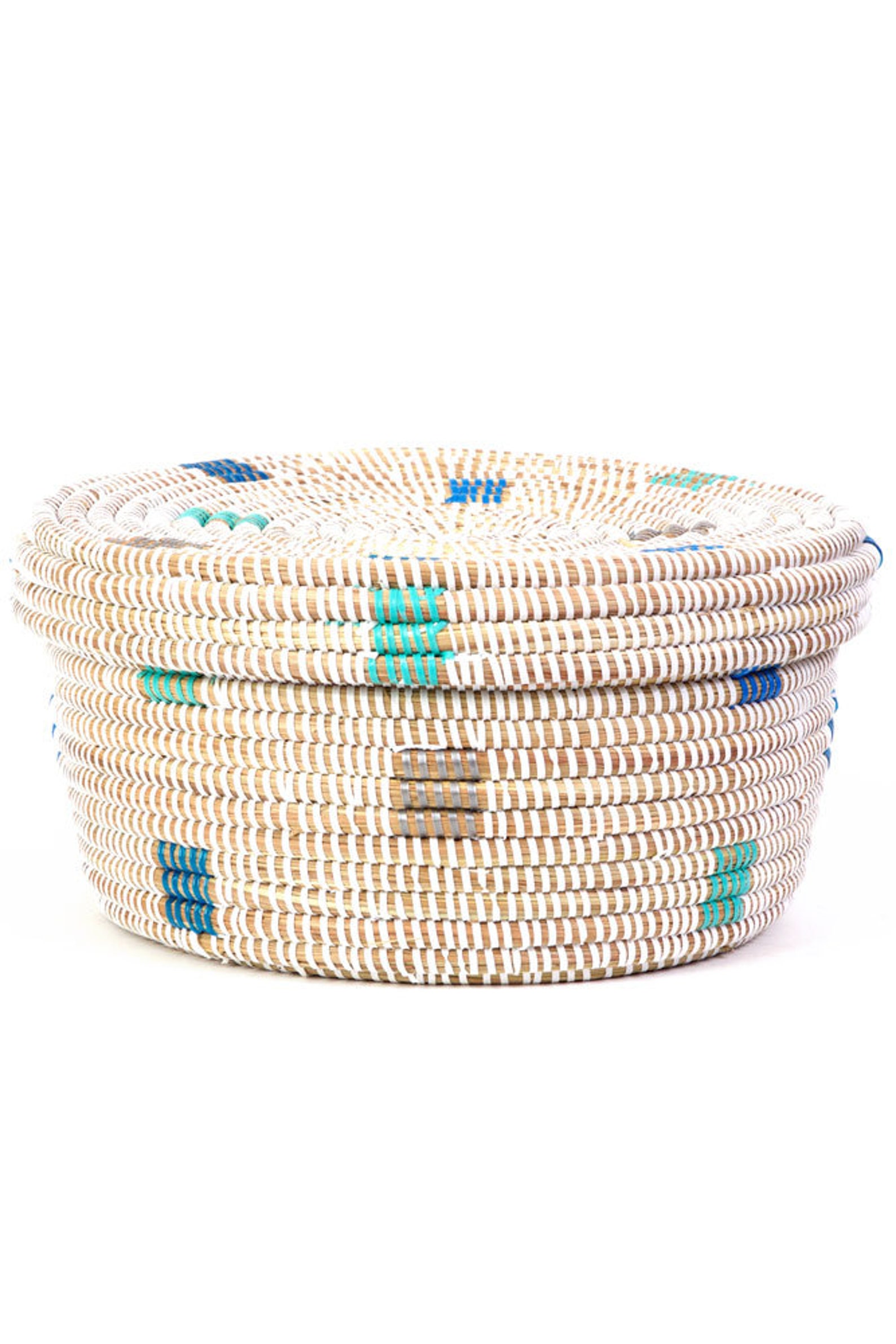 Baskets With Lids Basket Storage Woven Lidded Baskets - Etsy