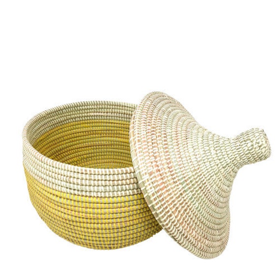 Lidded Baskets Baskets With Lids Basket Storage Basket With - Etsy