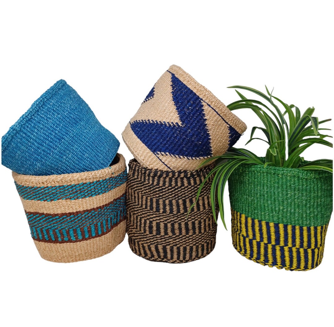 Basket Storage, Colorful Woven Basket, Baskets for Plants, Small Woven ...