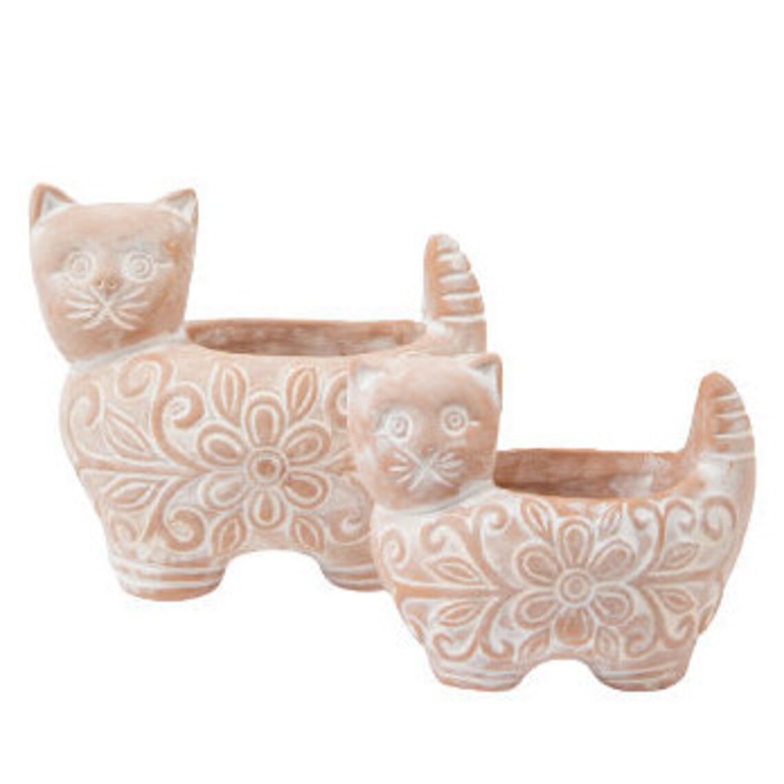 Cat planter pot cat planter large ceramic cat planter | Etsy