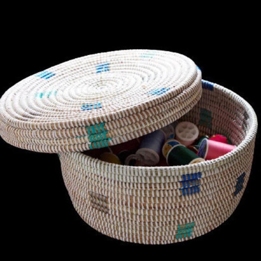 Small Lidded Baskets, Baskets With Lids, Basket Storage, Basket With ...