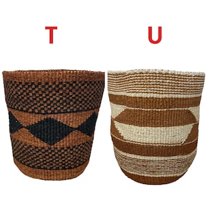 Handmade Kiondo Sisal Basket: African Woven Storage, Rustic Decor - Etsy