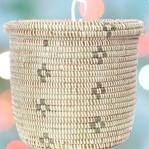 Lidded Baskets, Baskets With Lids, Baskets for Shelf, African Storage ...