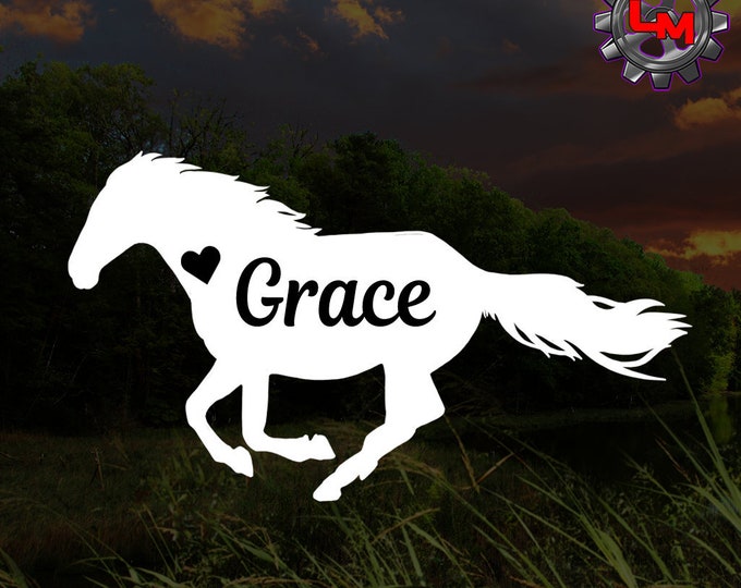 Dressage Car Decal Custom Decal Equestrian Decal Horse Decals Name ...