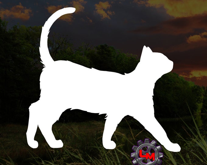 Cat Decal Cat Sticker Cat Vinyl Decal Pet Decal Kitten Decal Cat Laptop ...