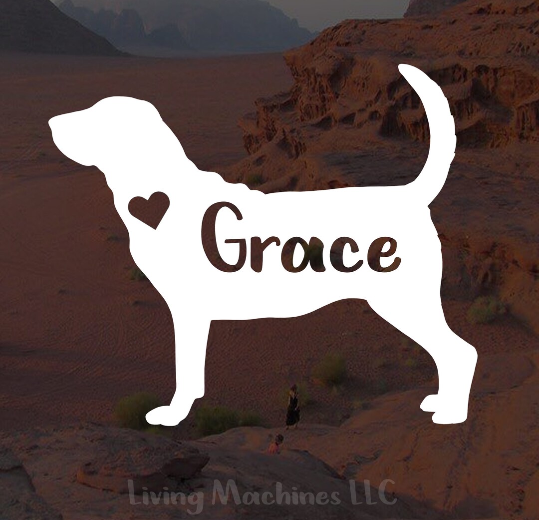 Bloodhound Dog Decal | Custom Personalized Bloodhound Decal ...