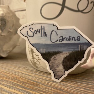 South Carolina State Sticker | South Carolina Beach Travel Vinyl ...