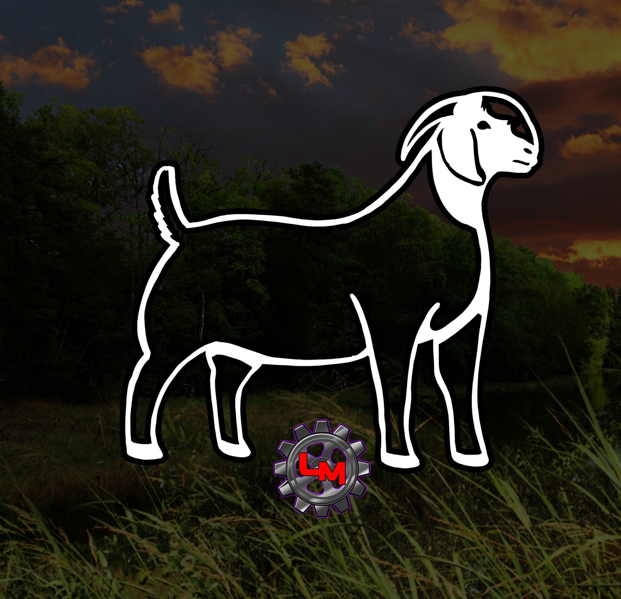 Show Goat Decal