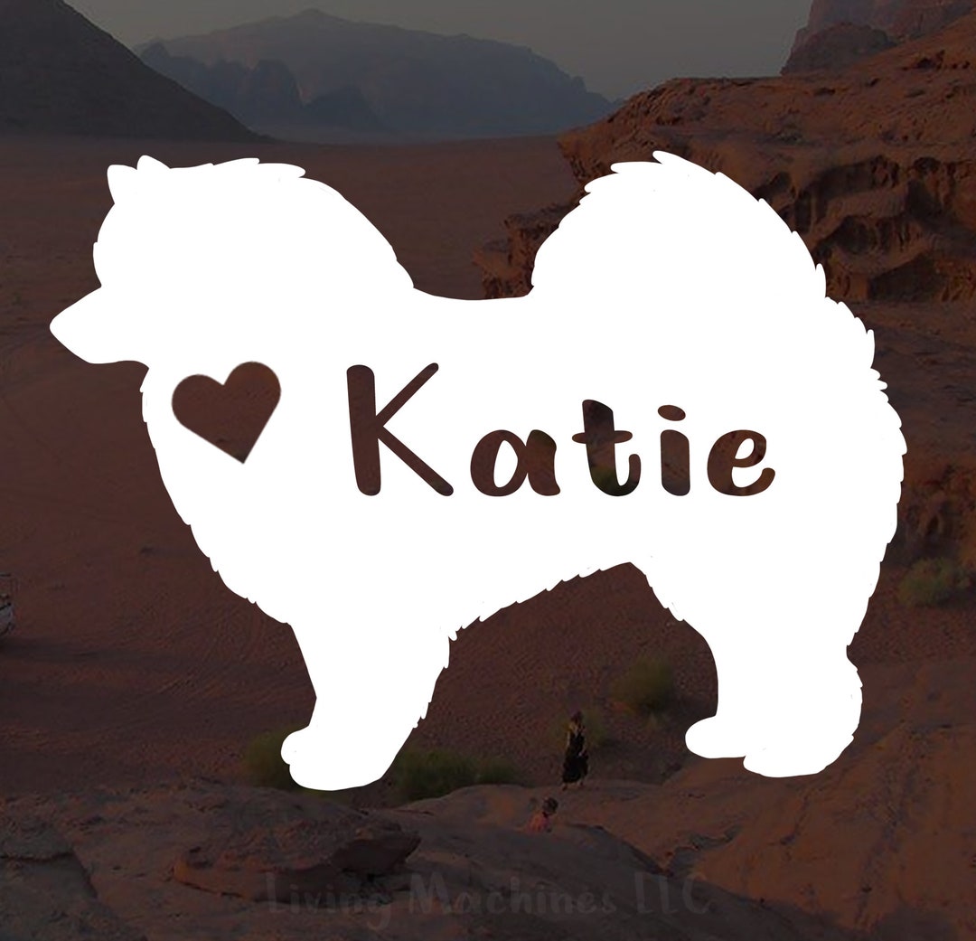 Personalized American Eskimo Dog Decal: Custom Vinyl Sticker - Etsy