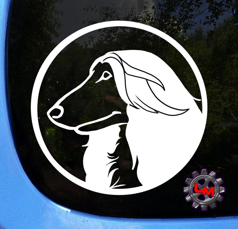Afghan Hound Vinyl Decal Sticker Afghan Hound Dog Lover - Etsy