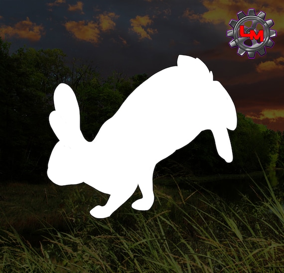 Hopping Rabbit Decal Bunny Vinyl Sticker Rabbit Love | Etsy