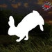 Rex Rabbit Decal Vinyl Silhouette Bunny Sticker Glossy White - Etsy