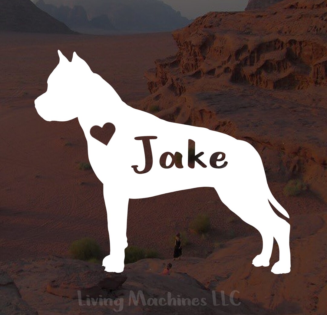 American Staffordshire Terrier Decal | Custom Personalized American ...