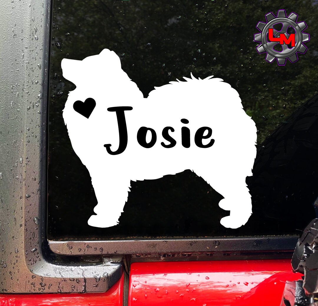 Samoyed Decal | Personalized Samoyed Decal | Samoyed Vinyl Sticker ...