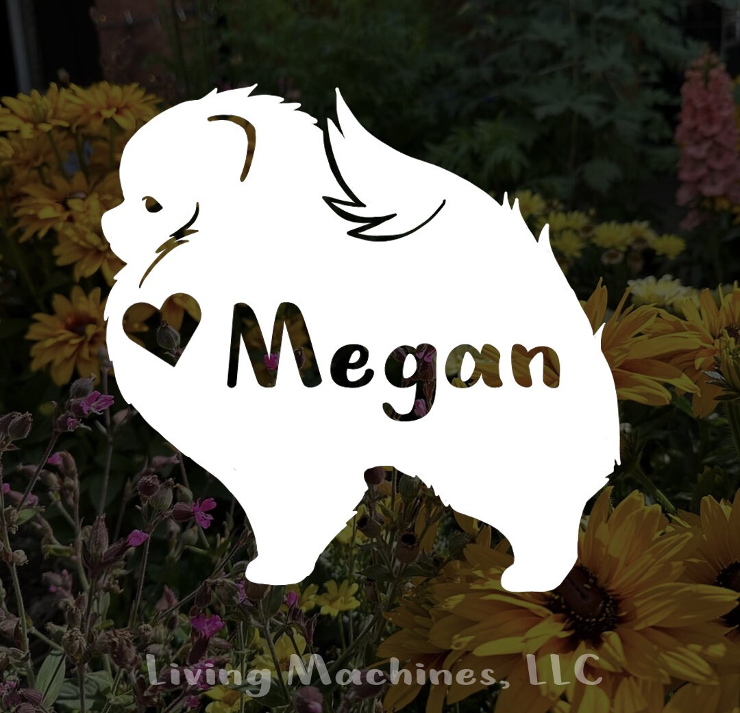 Pomeranian Dog Decal | Custom Personalized Pomeranian Decal ...