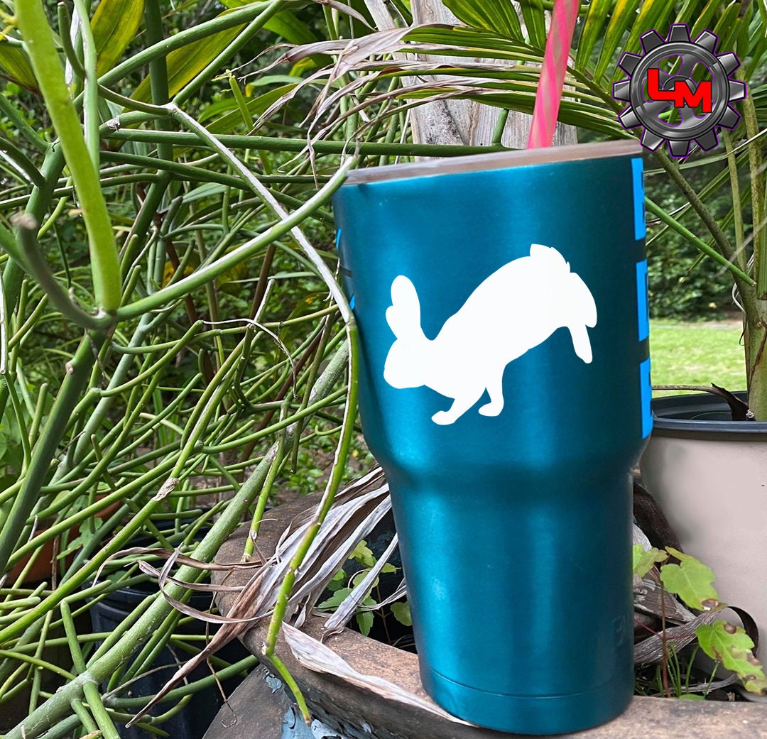 Hopping Rabbit Calcomanía / Bunny Vinilo Pegatina / Conejo | Etsy